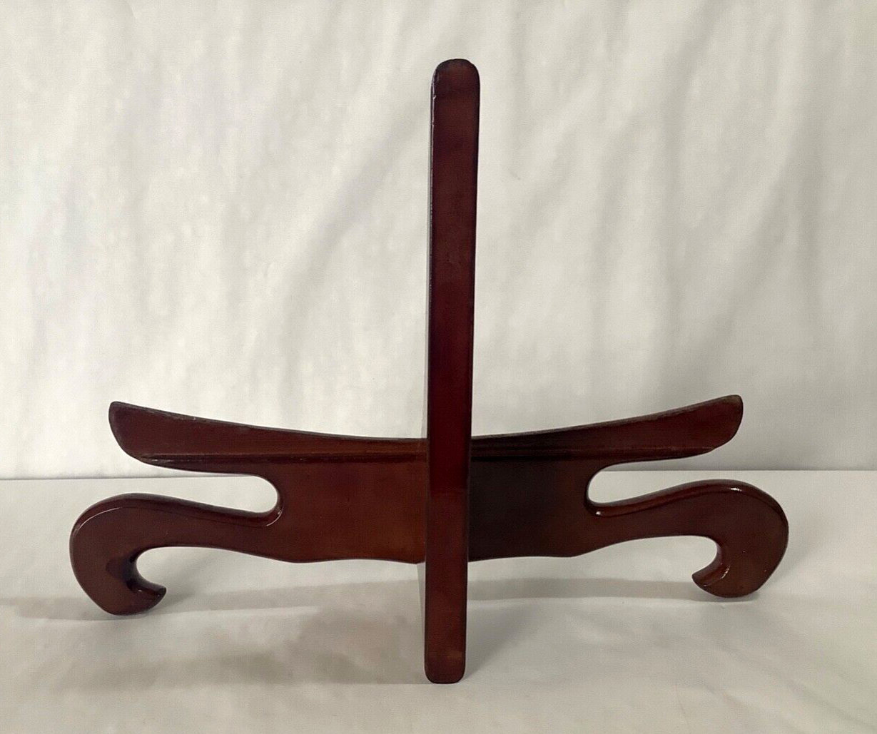 Pair Vintage Asian Chinese/China Lacquered Large Wooden Display Stands ...