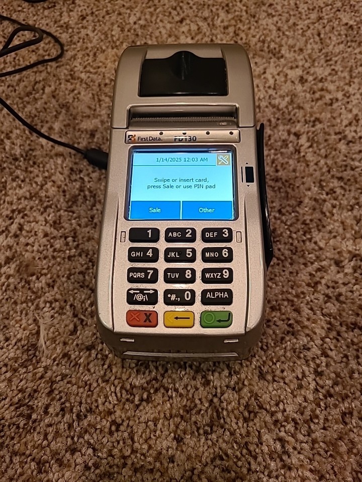 First Data FD130 EMV Credit Card Terminal 765531099526| eBay