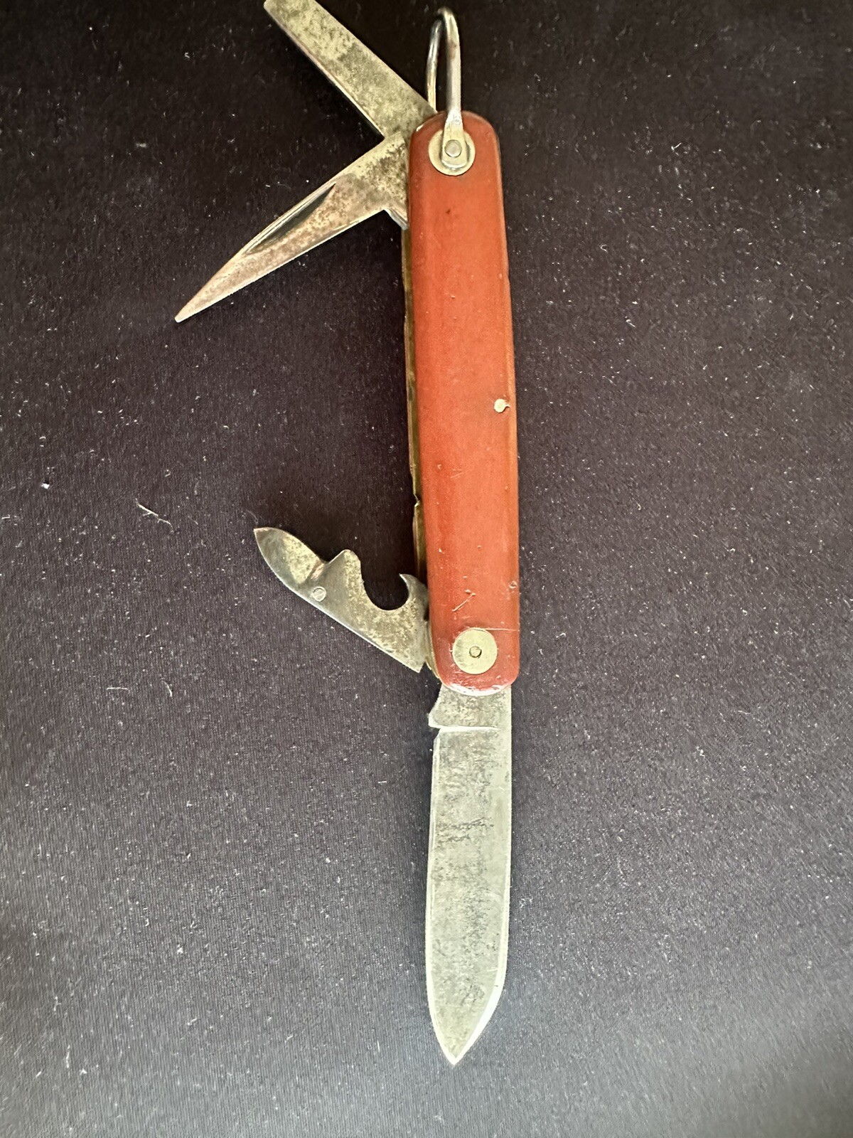 Rare Vintage Olean NY Kabar KA-BAR Kamp Knife Camp Folding Blade WW2 ...