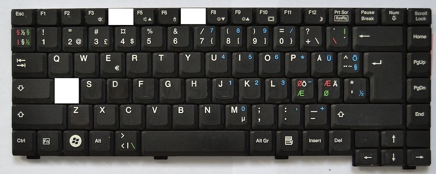 FS60 Key for keyboard Fujitsu Amilo PA1525 PA2515 PI1505 PI1510 PI2515 ...