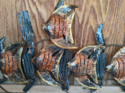 Abstract Metal Fish Art