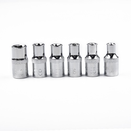 Star Bolts 1/4 6pcs Drive Sockets Bit E4 E5 E6 E7 E8 E10 Automotive ...