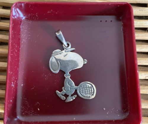 Vintage Silver Snoopy Pendant Charm Sterling Silver 925 Aviva Peanuts ...