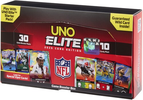Mattel Games - Uno Elite NFL 2025 Core Edition, Booster Box [New Toy ...