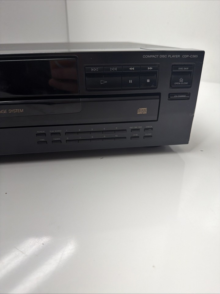 Sony CDP-C365 High Density CD Player Linear Converter 5-Disc CD Changer Working 231824084208| eBay