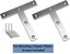 T Plates Tee Brackets For Mending & Repair Repairing 50mm Screws ...