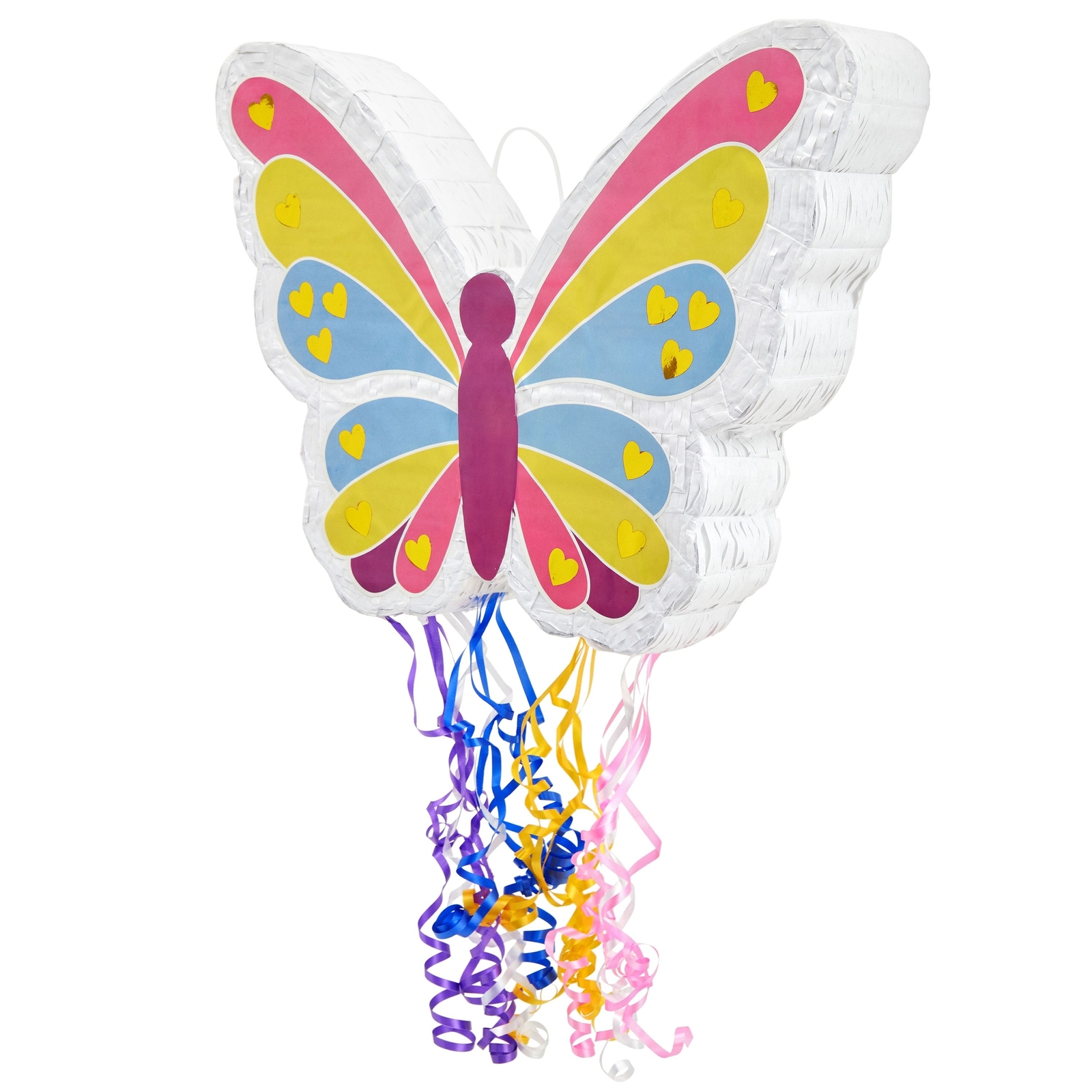 Small Pull String Butterfly Pinata, Fairy Party Decorations, 16.5x13 ...