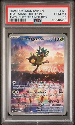 2024 POKEMON SV BLACK STAR PROMO SVP EN #123 TEAL MASK OGERPON TWM ETB ...