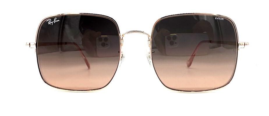 Ray ban Sunglasses Square Rose Gold Arista Gradient Red 1971 9151/AA ...