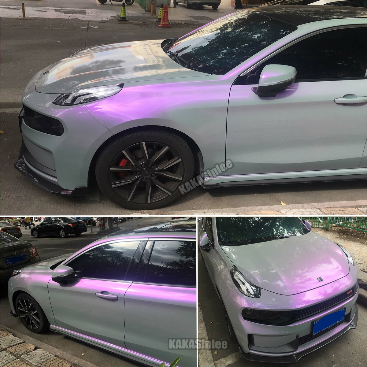 Purple Chrome Car