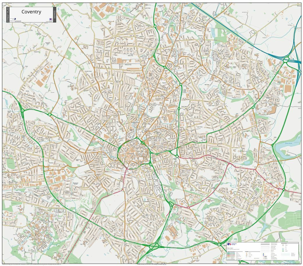 Coventry Map COVENTRY