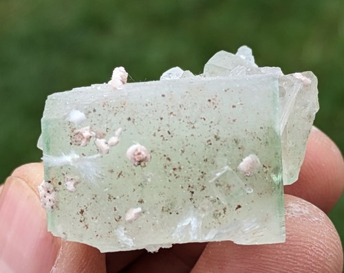 Gyrolite on green Apophyllite, minerals, crystals, mineral specimens | eBay