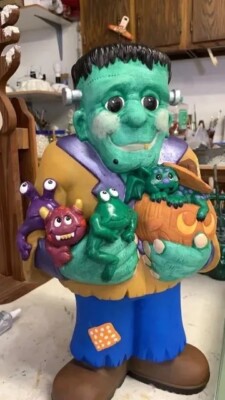 Frankenstein Ceramic Figure 18in Tall | eBay