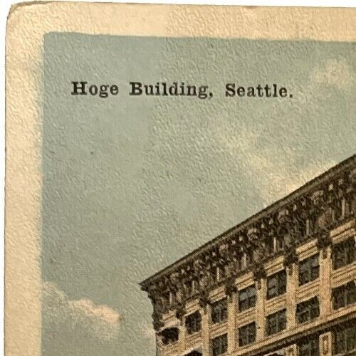 Hoge Building, Seattle, Washington, vintage post card 1918 | eBay