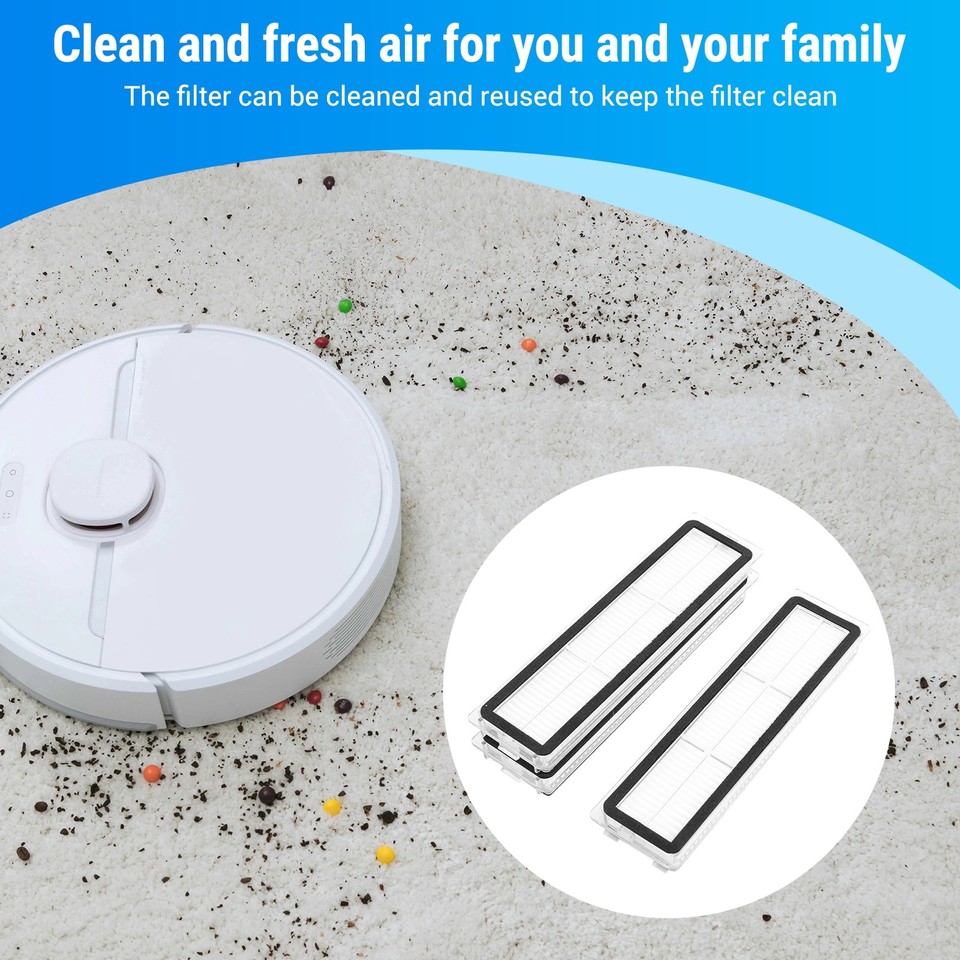 3 Stück für Dream Bot L10 Pro D9 Roboter-Staubsauger-Zubehör Hepa ...