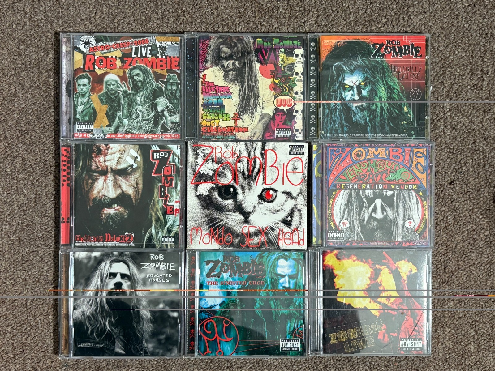 Rob Zombie - 9 CD Collection - Astro-Creep 2000 - Hillbilly Deluxe ...