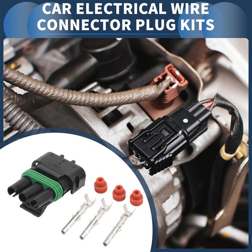 3 Pin Car Electrical Wire Connector Plug Kits Waterproof for Car RV 1 ...