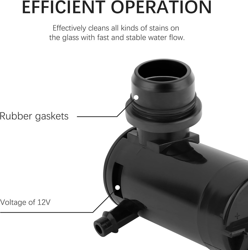 Windshield Washer Pump with Rubber Grommet,Windshield Washer Fluid Pump ...