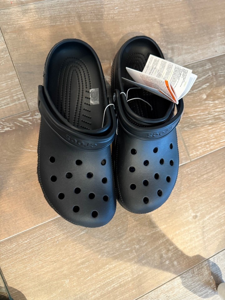 CROCS Men 10 Women 12, new with tags, Black | eBay