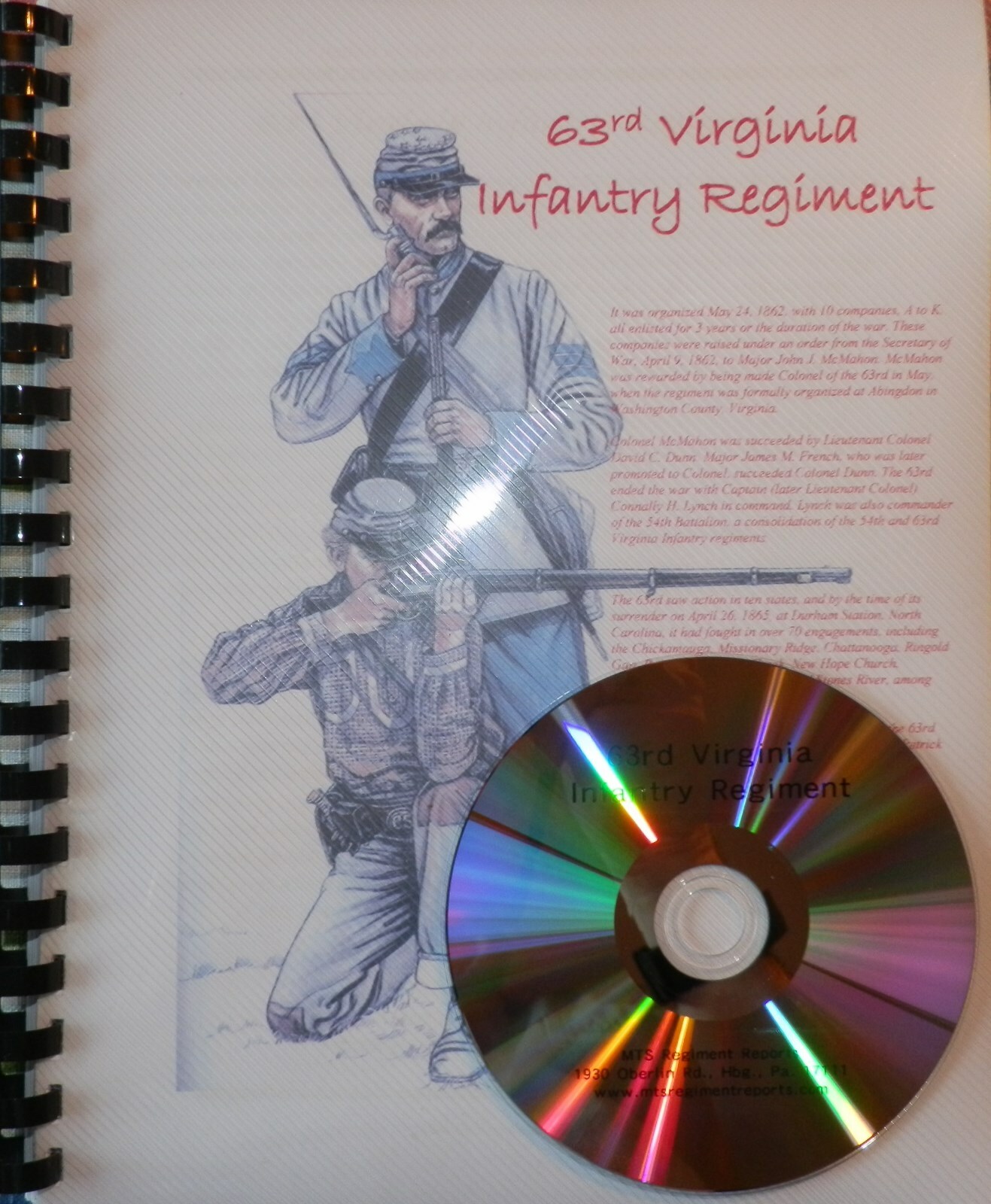 Civil War History of the 63rd Virginia Infantry Regiment on a CD | eBay