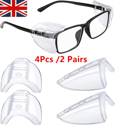 4X Safety Clear Glasses Eye Universal Protection Goggles Flexible Side ...