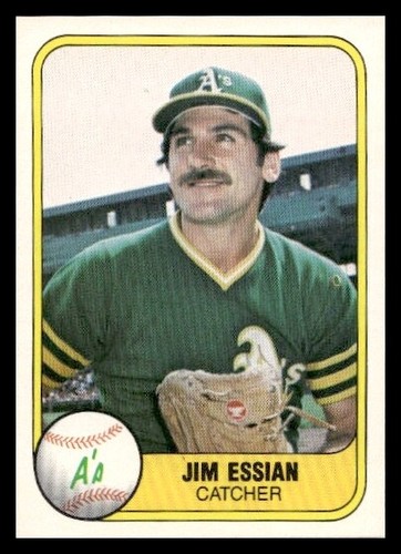 1981 Fleer #593 Jim Essian Oakland Athletics Baseball card | eBay