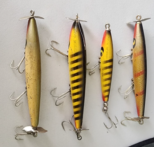 Lot 4 VTG Smithwick Devil's Horse Lures Various Colors Solid Bodies ...