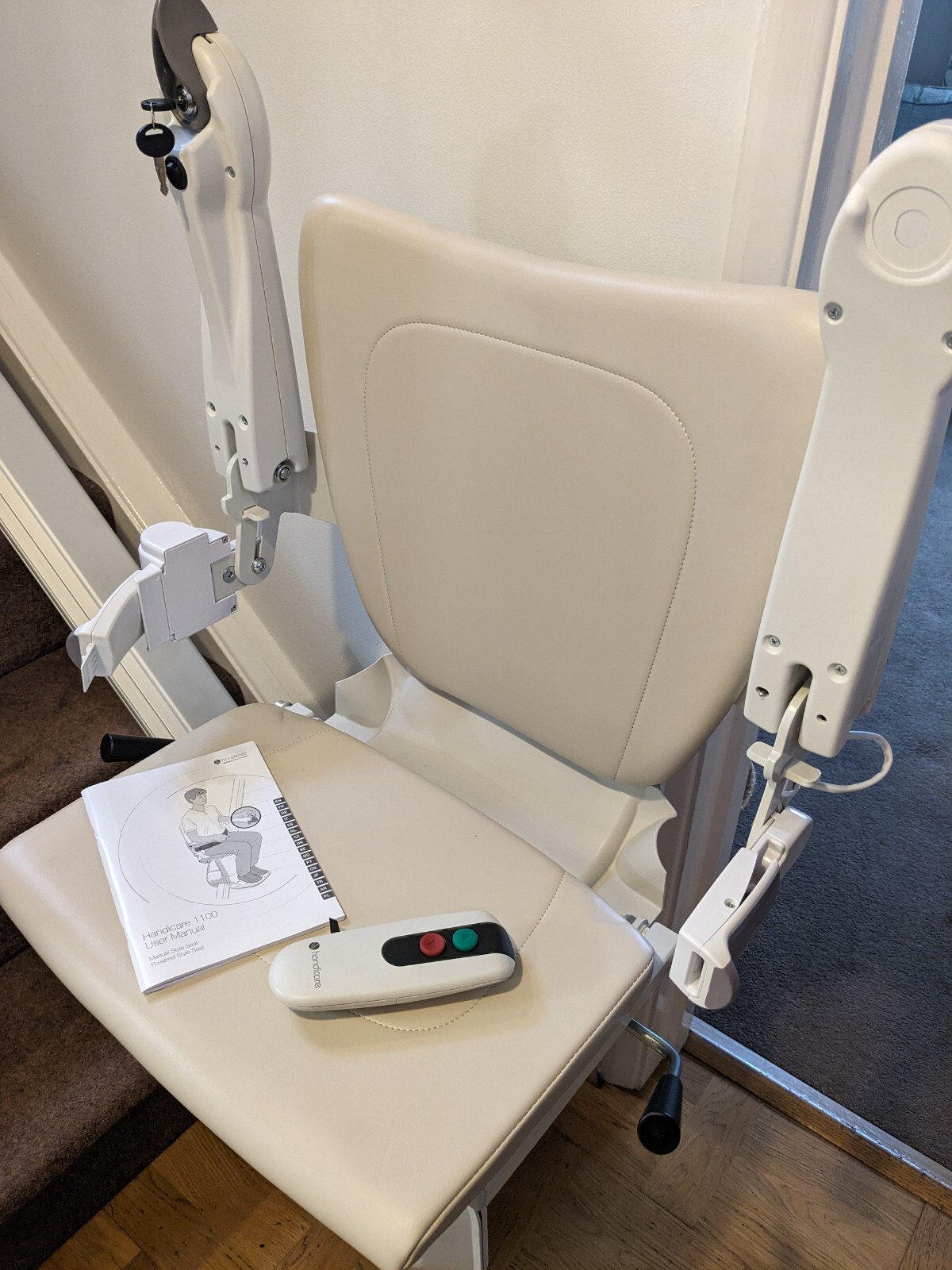 Straight Electric Stairlift - Handicare 1100 - Brand New - with Manual ...