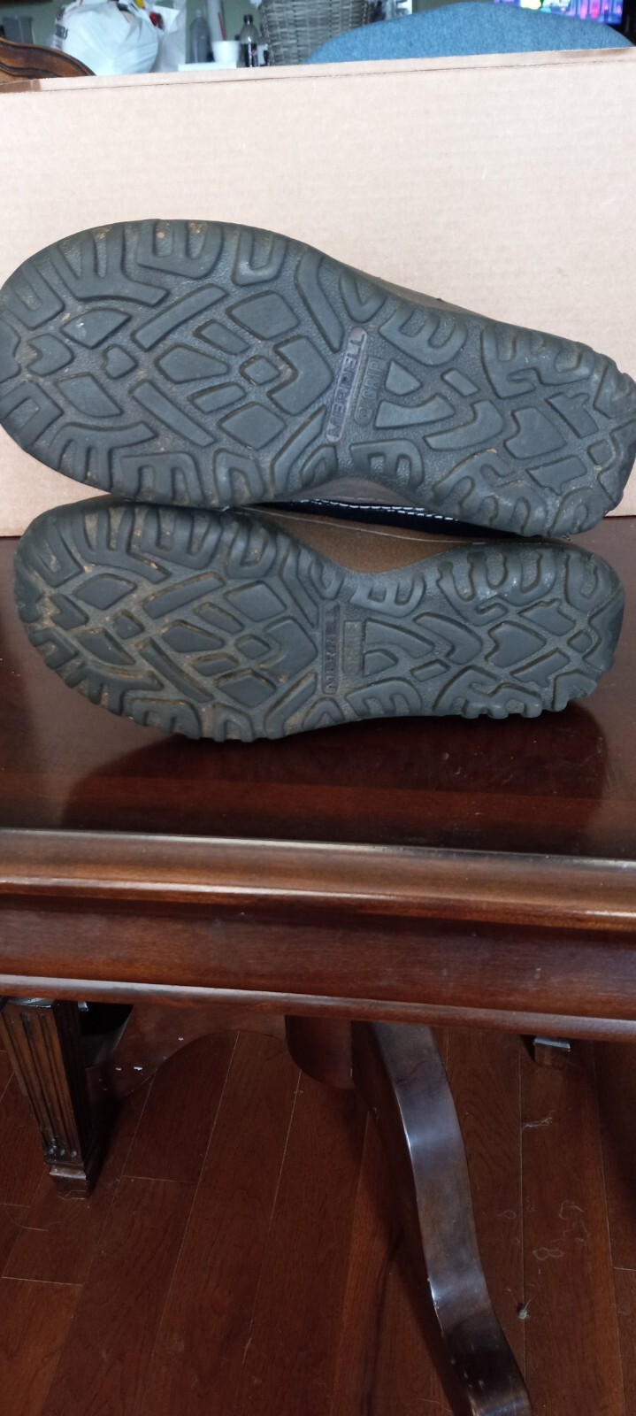 MERRELL Select Dry Leather Boots Womens 5.5 Black Warm 200 Gram Grip ...