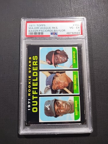 1971 Topps Don Baylor Dusty Baker #709 Rookie⚾⚾💥 PSA 4 VG-EX | eBay
