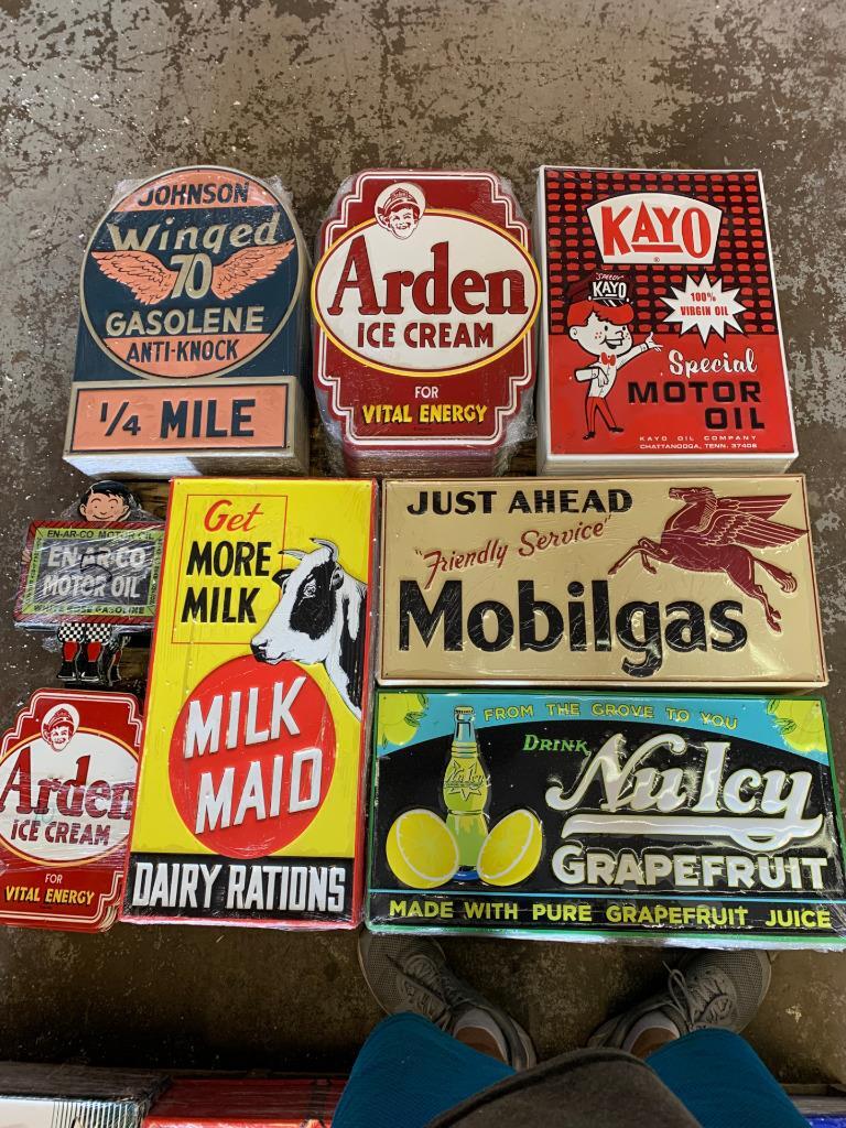 Antique Vintage Old Style Signs Mix/Match any 20 Gas Oil Soda Farm Made ...