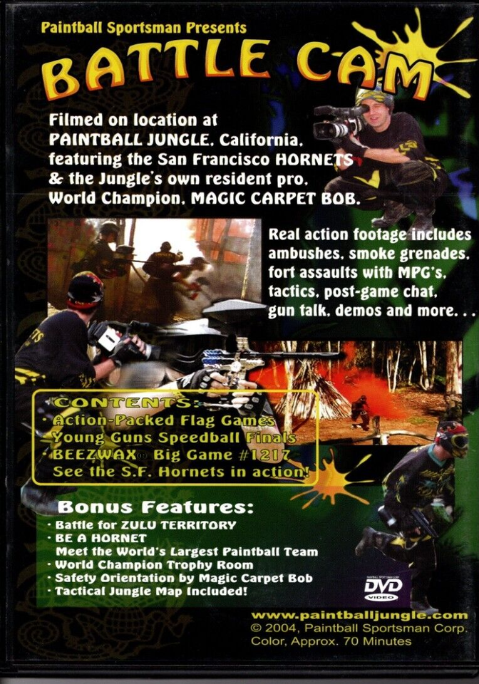 PAINTBALL JUNGLE BATTLE CAM CALIFORNIA FEATURING THE SAN FRANCISCO ...