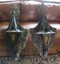 Vintage Pair Large Wall Lamps Lights Gothic Halloween Medieval Dungeon ...