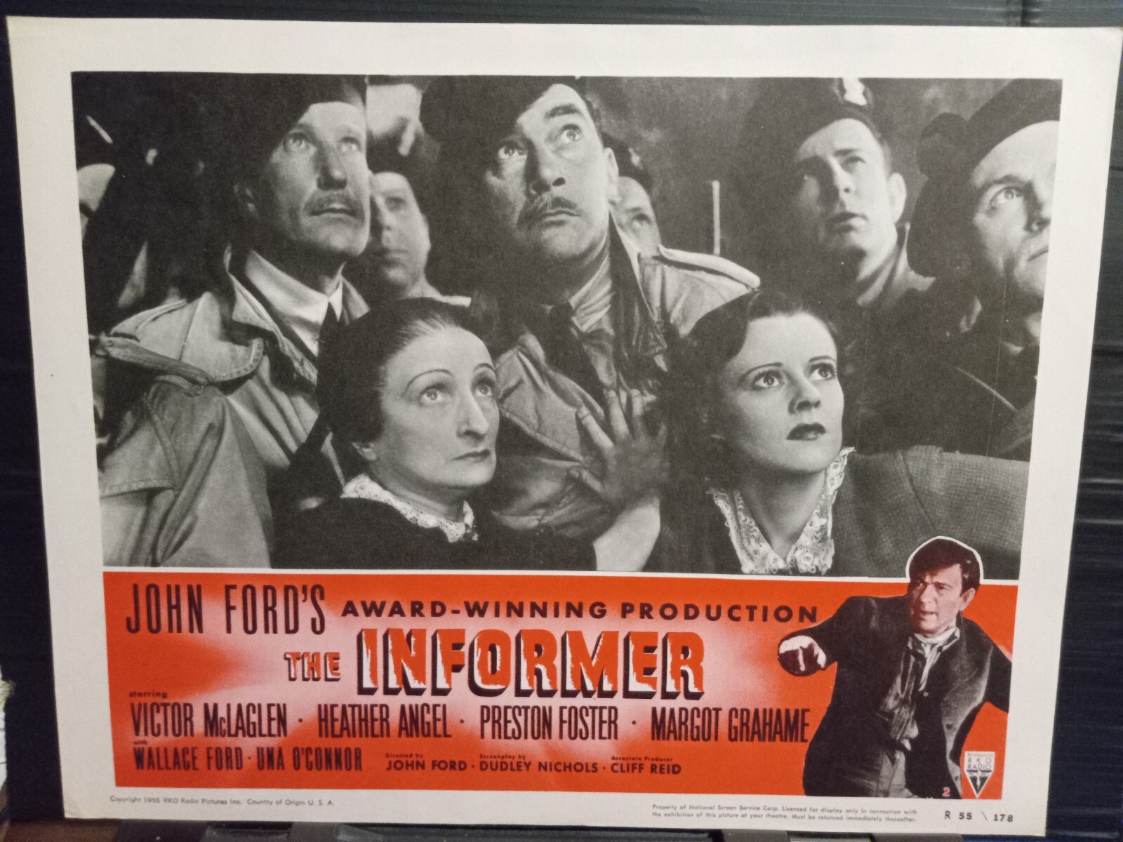 Lobby Card 1955rr THE INFORMER Heather Angel Margot Grahame P Foster ...