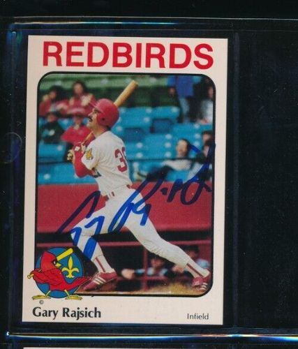 1981 Riley's Sports #6 Gary Rajsich Louisville Redbirds Signed ...