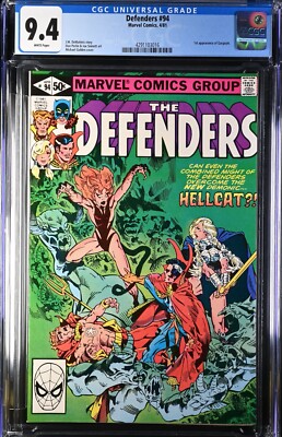 1981 THE DEFENDERS #94 1ST APPEARANCE OF GARGOYLE CGC 9.4 WP | eBay