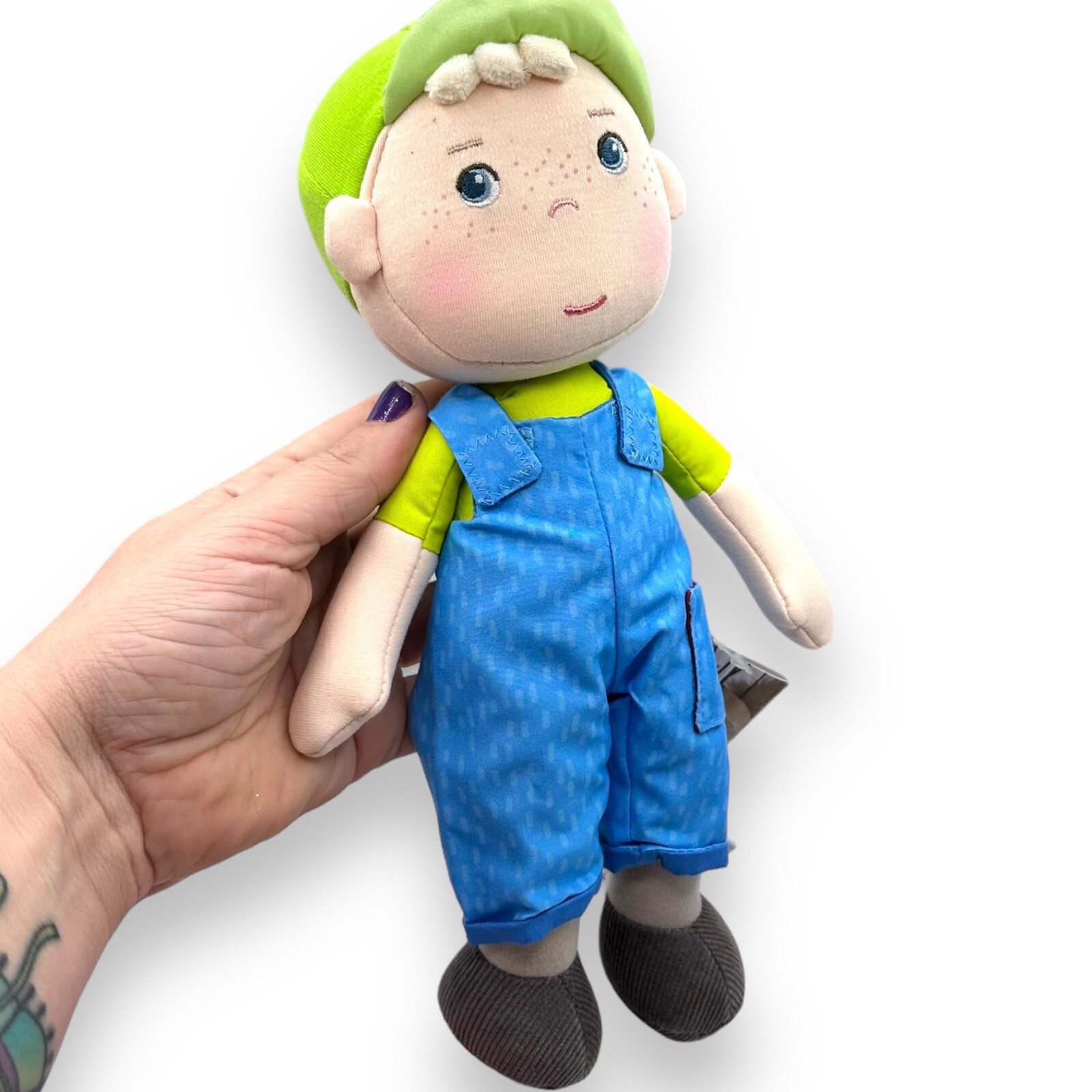 NWT HABA Soft Snug Up 10" Soft Boy Doll Plush Blond Hair Germany ...