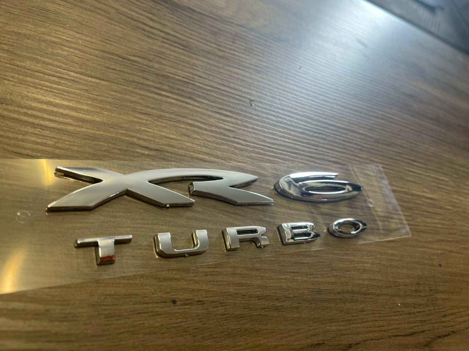 SILVER CHROME XR6 TURBO BADGE, NEW NEVER USE CONDITION, SUIT BA BF FG ...