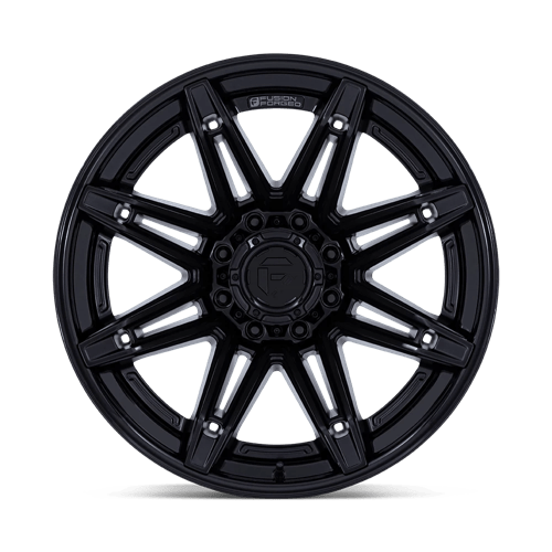 22x10 Fuel FC401 Brawl Matte Black W/ Gloss FORGED Wheels 8x180 (-18mm ...
