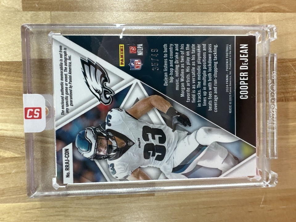 2024 Phoenix Cooper Dejean Patch Auto /49 Green Rookie | eBay