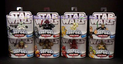 HTF Single STAR WARS GALACTIC HEROES (Complete Set 8) 2007 Hasbro ...