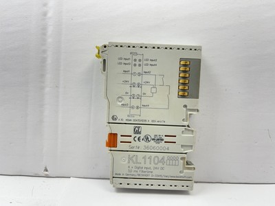 Beckhoff KL1104 4-channel digital input, 24 V DC, 3 ms, 2-/3-wire ...