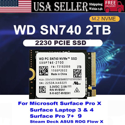 WD 2TB M.2 2230 SSD NVMe PCIe4x4 PC SN740 For Steam Australia | Ubuy