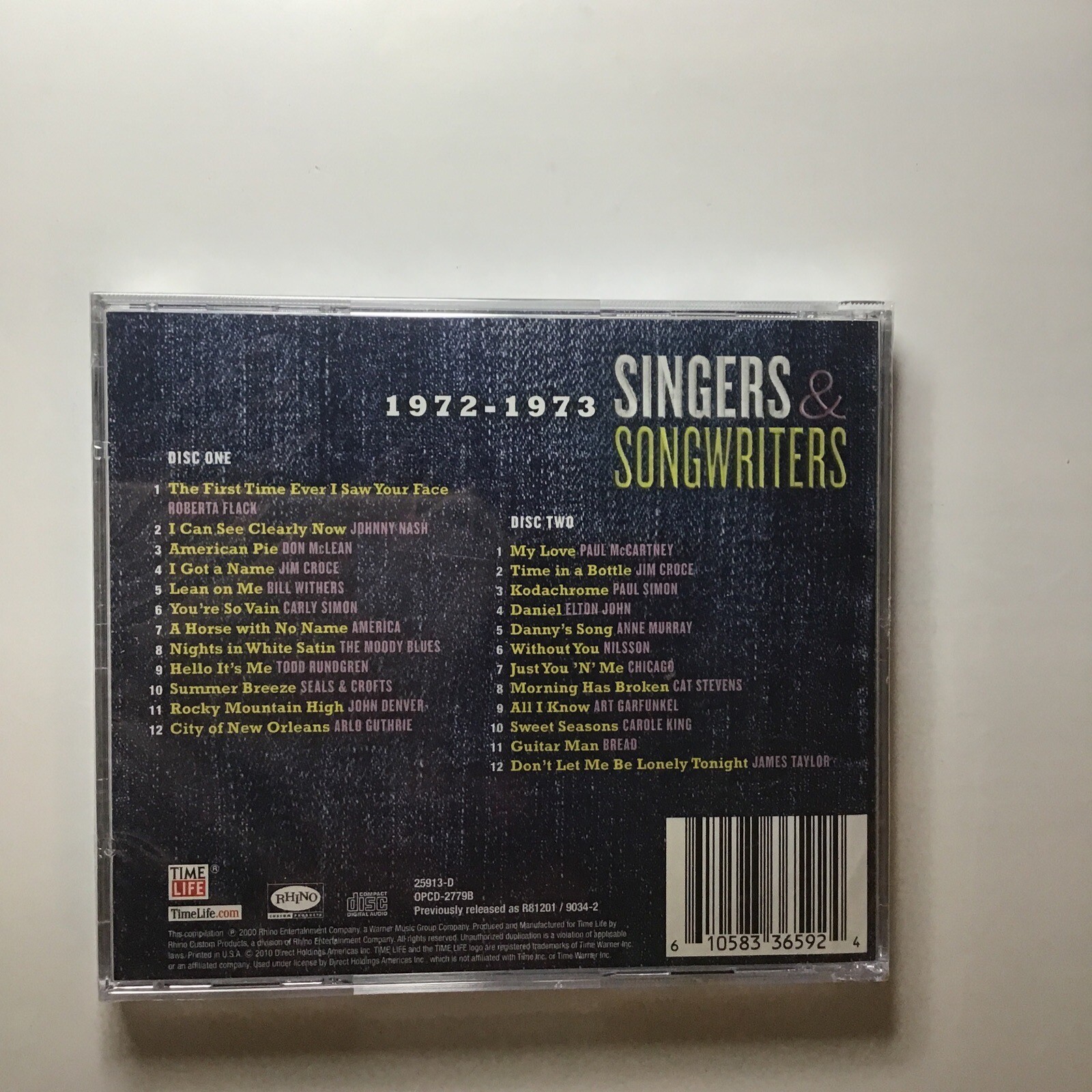 Singers & Songwriters: 1972-1973 by Various Artists (CD, 2010, 2 Discs ...