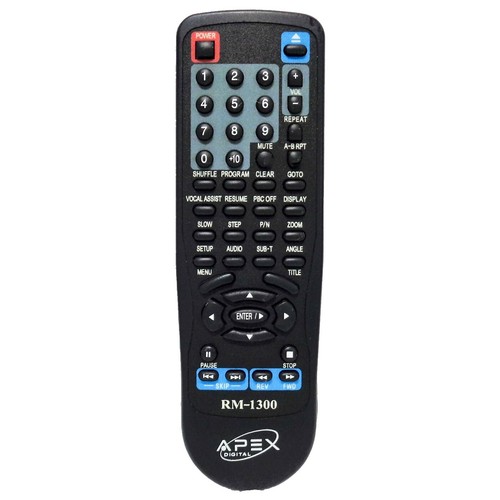 Apex Digital RM-1300 Factory Original DVD Player Remote Control For AD ...