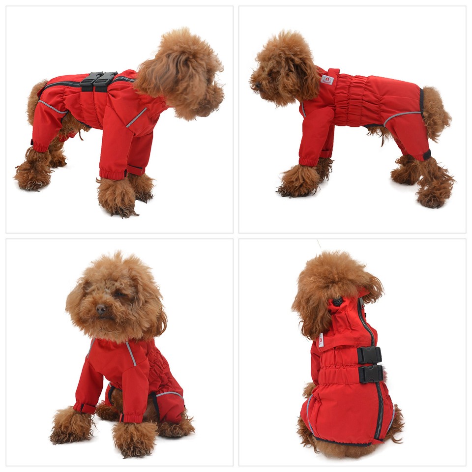 Dogs Waterproof Jacket, Lightweight Dog Raincoat, Windproof Snow-Proof ...