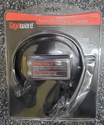 Gigaware Mono Multimedia Headset 4300566 BRAND NEW. | eBay