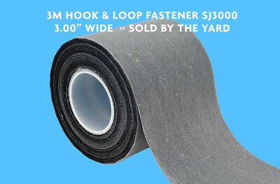 3M HOOK & LOOP FASTENER SJ3000 • 3.00” WIDE • SOLD BY THE YARD! | eBay