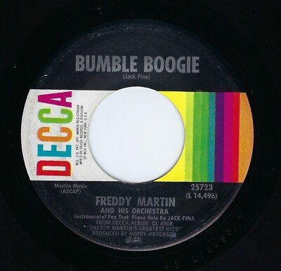 Freddy Martin 45 Bumble Boogie / Tonight We Love on Decca VG+ Jazz | eBay