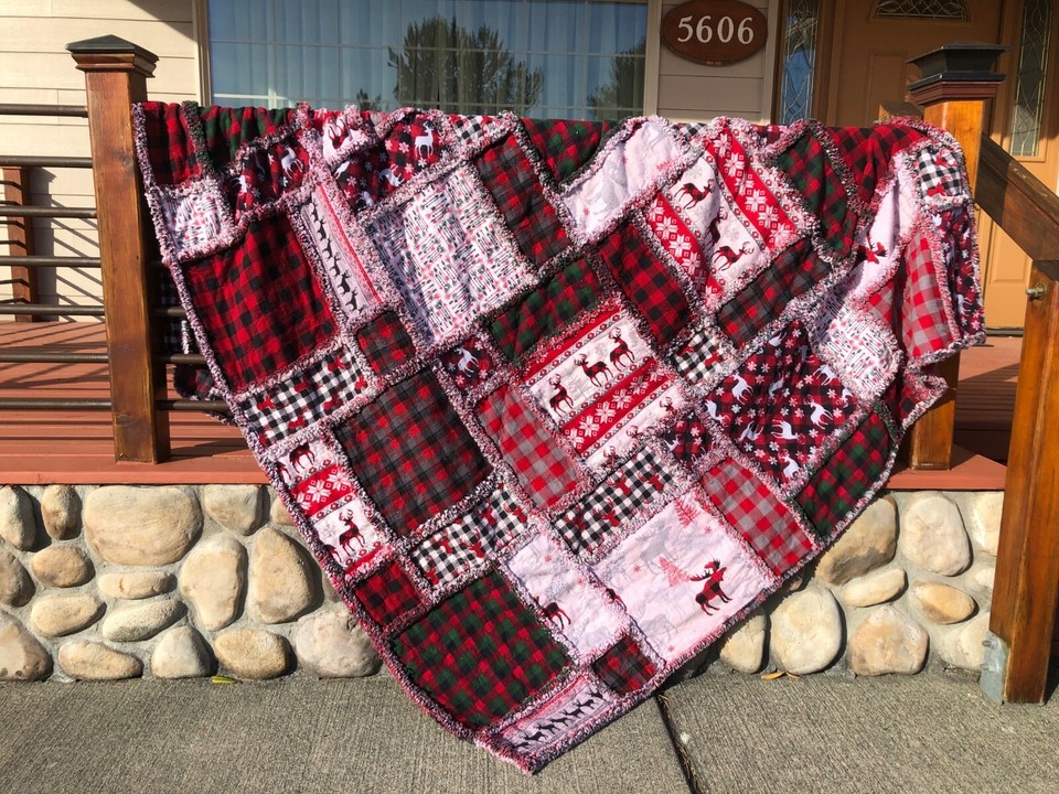 The Twisted Rag Quilt Pattern, with a Unique Rag Quilt Finish | eBay